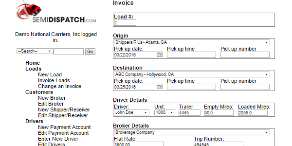 SemiDispatch.com | Truck Dispatch Software | Web Based SemiDispatch.com | Truck Dispatch Software | Web Based